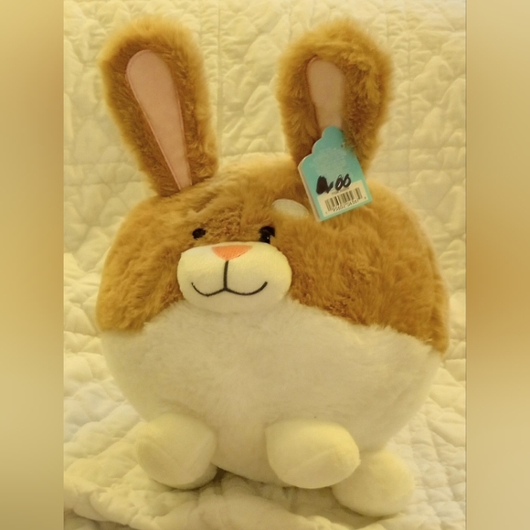 Hug Me | Toys | Hug Me Bunny Rabbit Plush Stuffed Animal Round | Poshmark